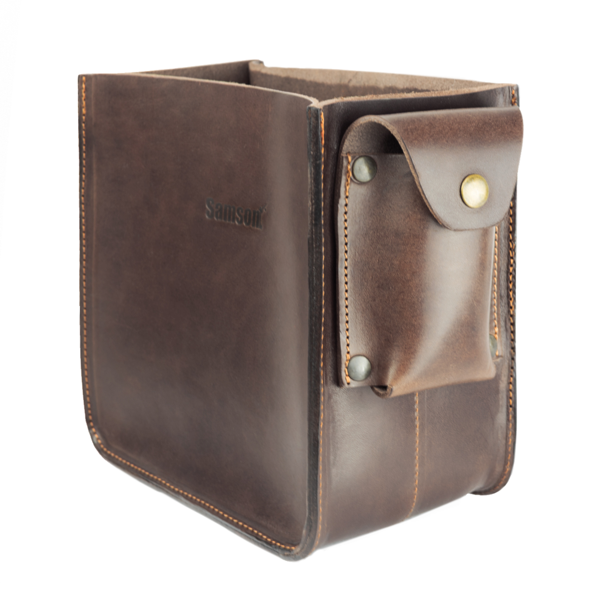 Executive Gear Leather Shotgun Shell Box with Belt Clip